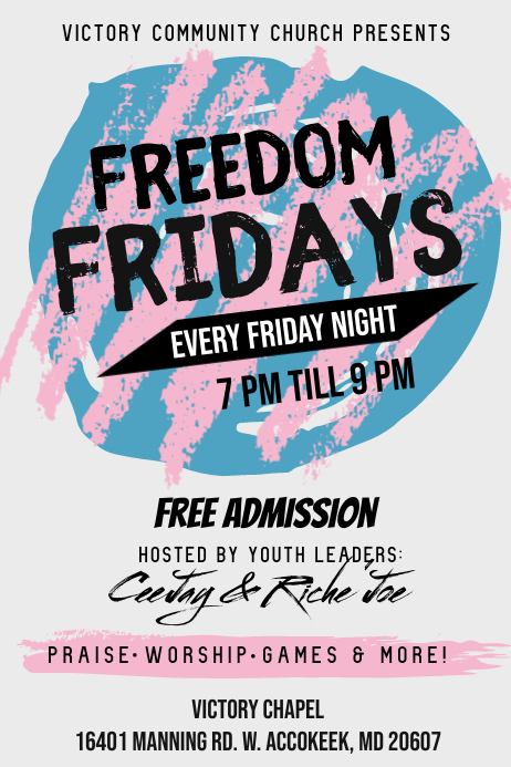 Modèle Freedom Fridays | PosterMyWall