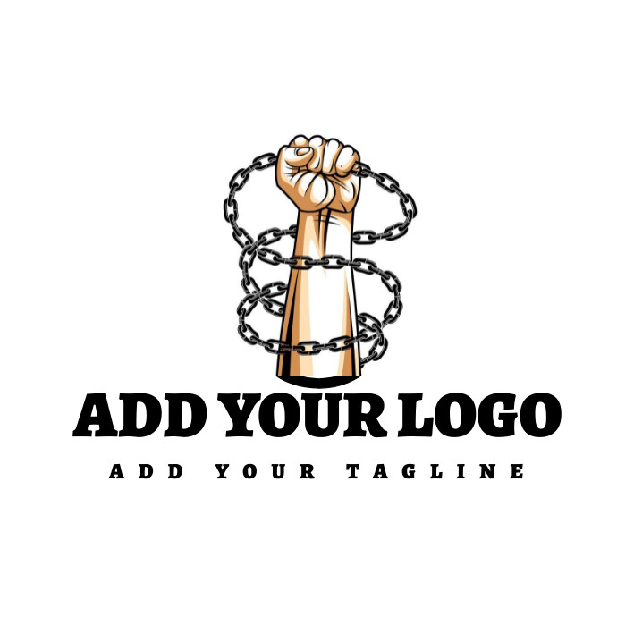 Copy of Freedom /hand Chain Logo Logo | PosterMyWall