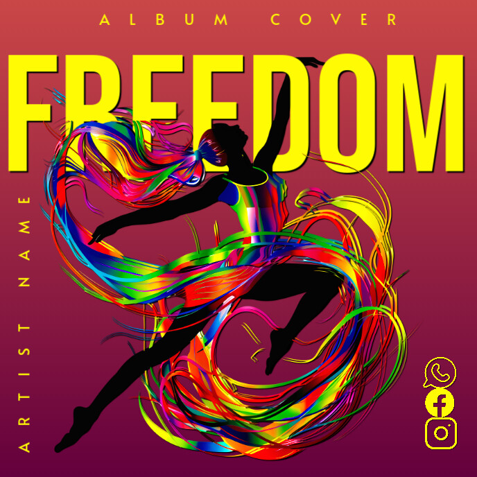 Freedom Music Album Cover Template | PosterMyWall