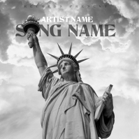 gun pistol mixtape cover art design template | PosterMyWall