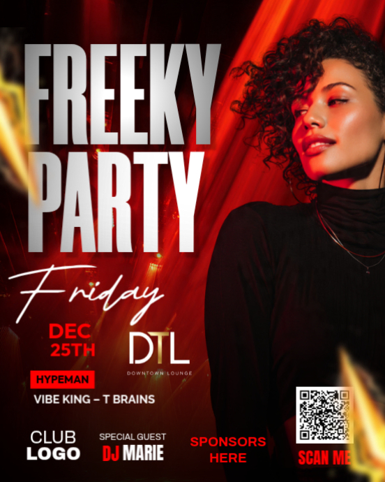 Freeky Friday Party Template | PosterMyWall