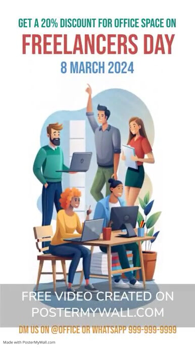 Plantilla de Freelancers day | PosterMyWall