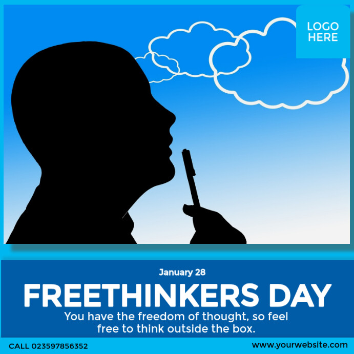Freethinkers Day Template | PosterMyWall