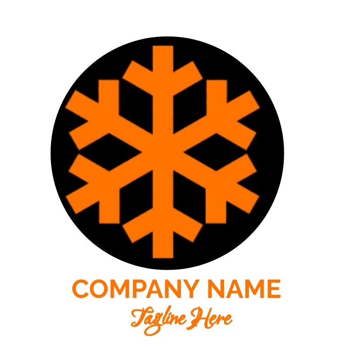Copy of Freezer Snowflake Symbol logo , ice logo , C | PosterMyWall