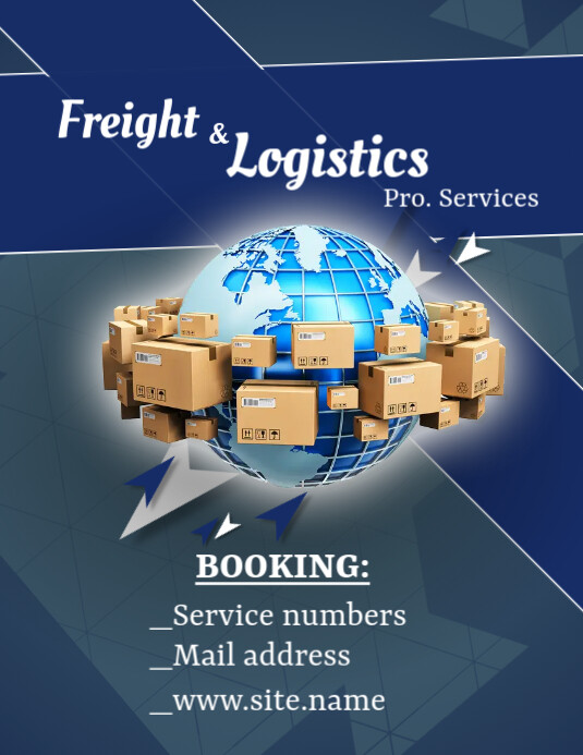 Copy of Freight & Logistics flyer template | PosterMyWall