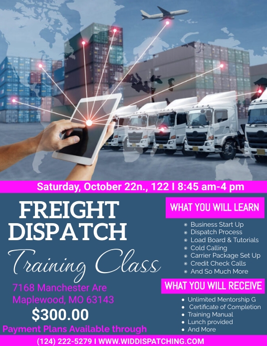 freight dispatch services flyer Template | PosterMyWall