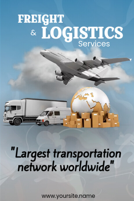 Freight Transport Logistics flyer template | PosterMyWall