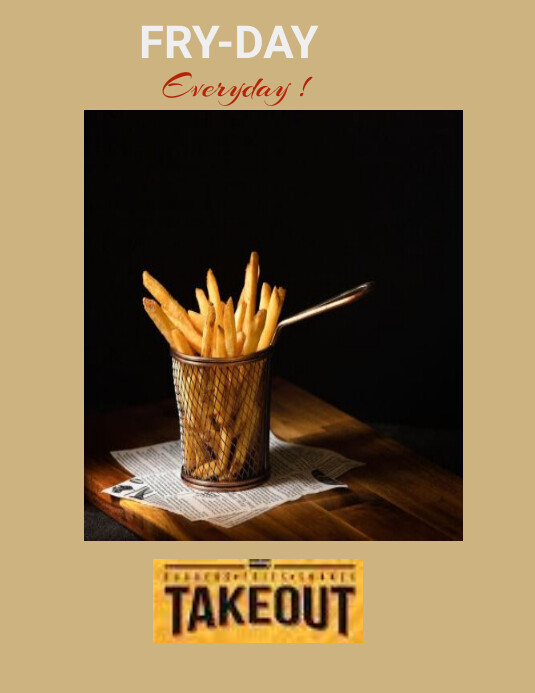 Plantilla de French Fries | PosterMyWall