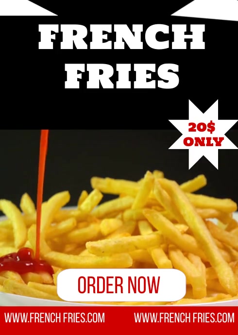 Plantilla de French fries | PosterMyWall