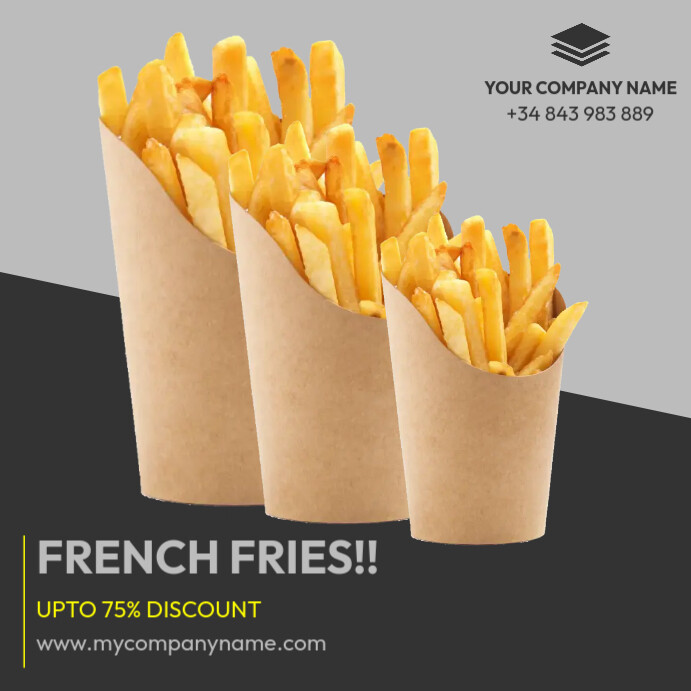 french fries Template | PosterMyWall