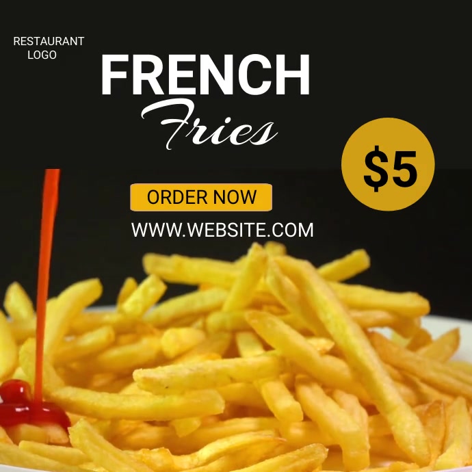 French fries Template | PosterMyWall