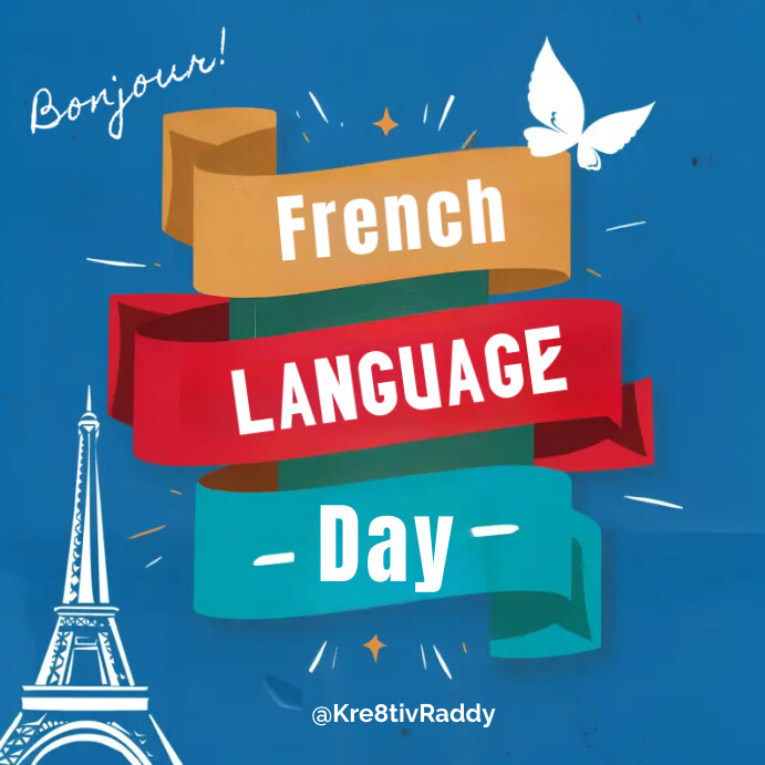 Copy of French language day | PosterMyWall