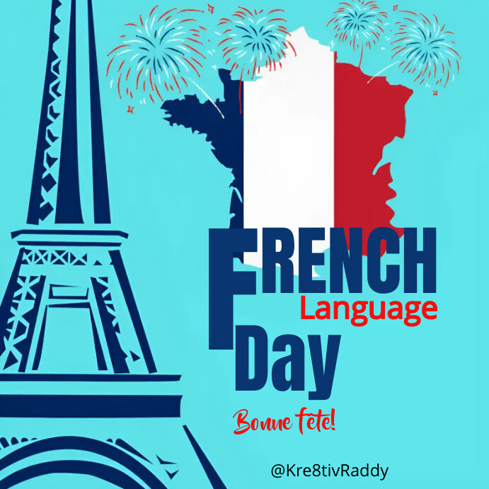 French language day Template | PosterMyWall