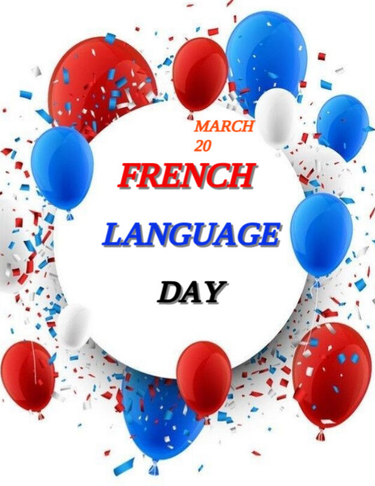 Copy of French Language Day Flyer (us Letter) | PosterMyWall