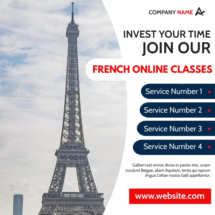 Copy Of French Online Lessons Advertising Instagram P PosterMyWall Copy Of French Online Lessons Advertising Instagram P PosterMyWall