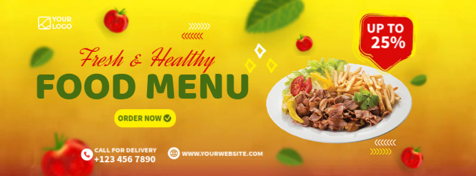 Fresh And Healthy Food Template | PosterMyWall
