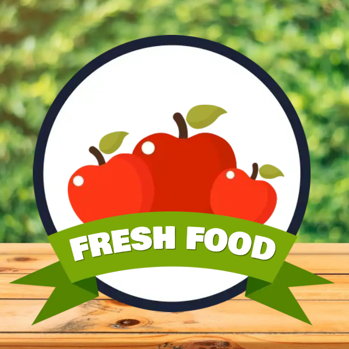 Copy of Fresh Apple Logo | PosterMyWall