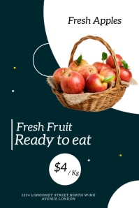 FRESH FRUITS FLYER Template | PosterMyWall