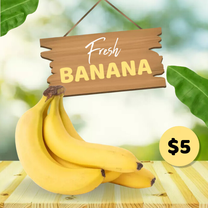 FRESH BANANA SALE FLYERS Template | PosterMyWall