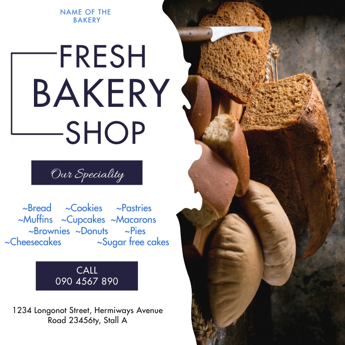 FRESH BREAD FLYER Template | PosterMyWall