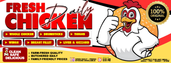Fresh Chicken Daily Cuts Template | PosterMyWall