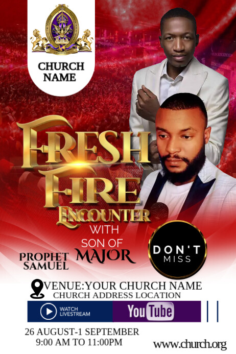 FRESH CHURCH FLYER Template | PosterMyWall