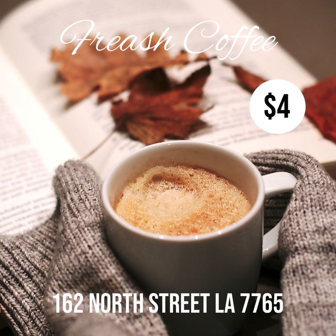 Fresh Coffee Flyers Template | PosterMyWall
