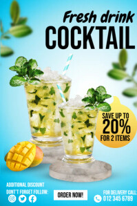 Fresh Cocktail Sale Template | PosterMyWall