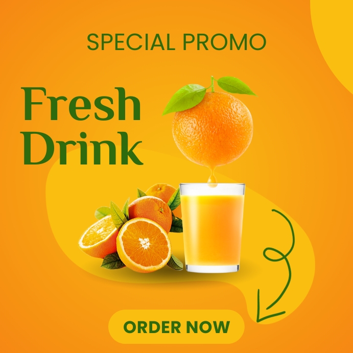Fresh Drink Instagram Template | PosterMyWall