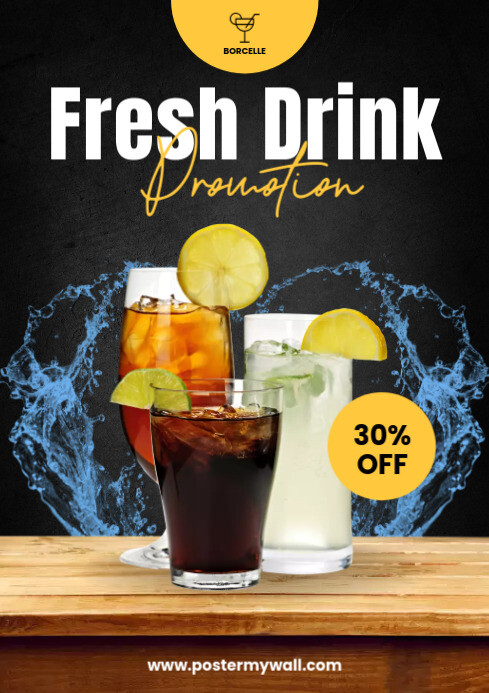 fresh drink template | PosterMyWall