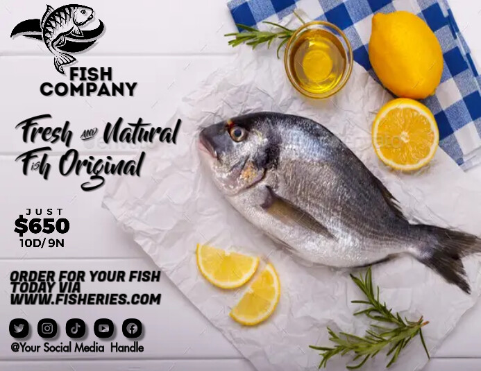fresh fish Template | PosterMyWall
