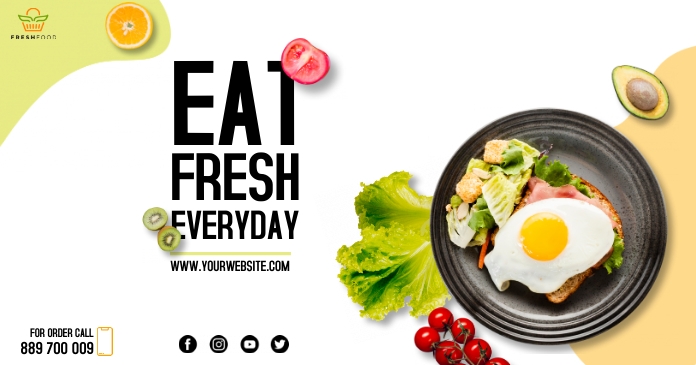 Fresh food Template | PosterMyWall