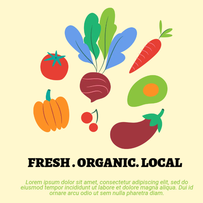 Fresh Food Template | PosterMyWall