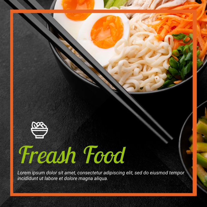 Fresh Food Mock ups Template | PosterMyWall