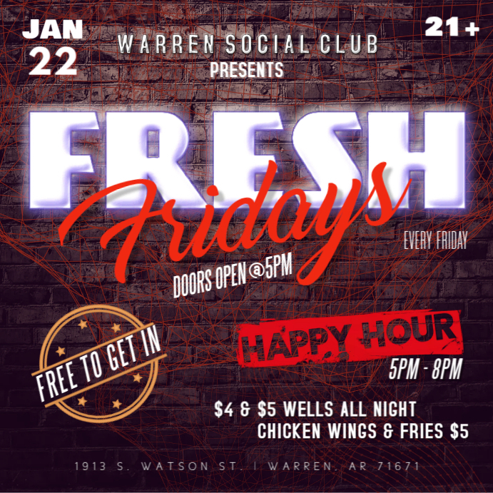 FRESH FRIDAYS Template | PosterMyWall