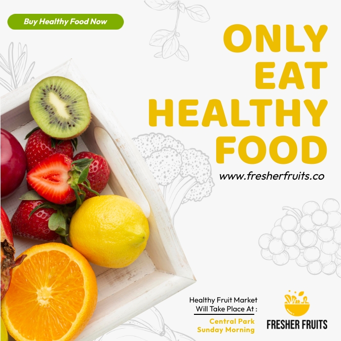 Copy of Fresh Fruits Ads | PosterMyWall