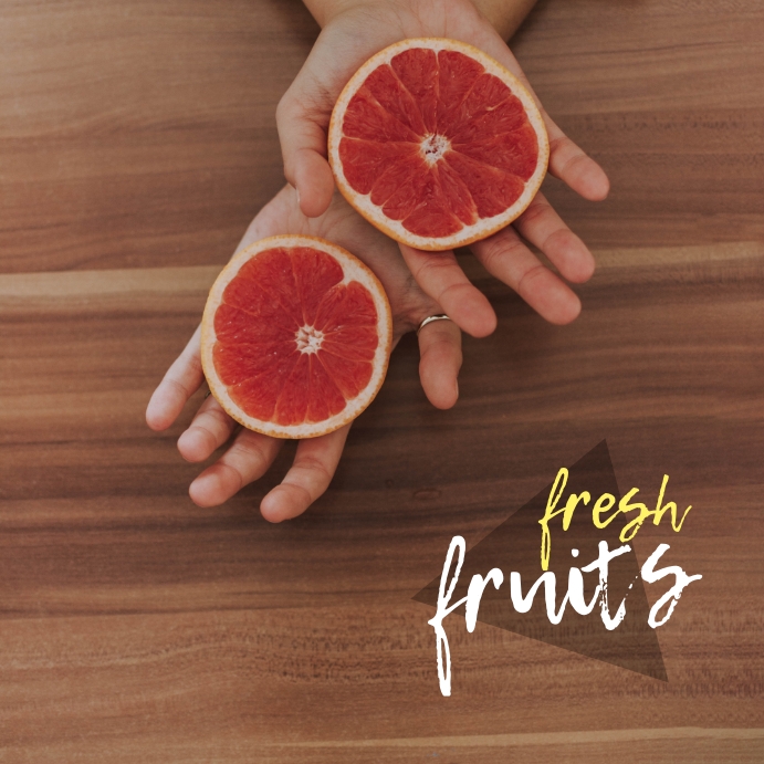 Fresh Fruits Template | PosterMyWall