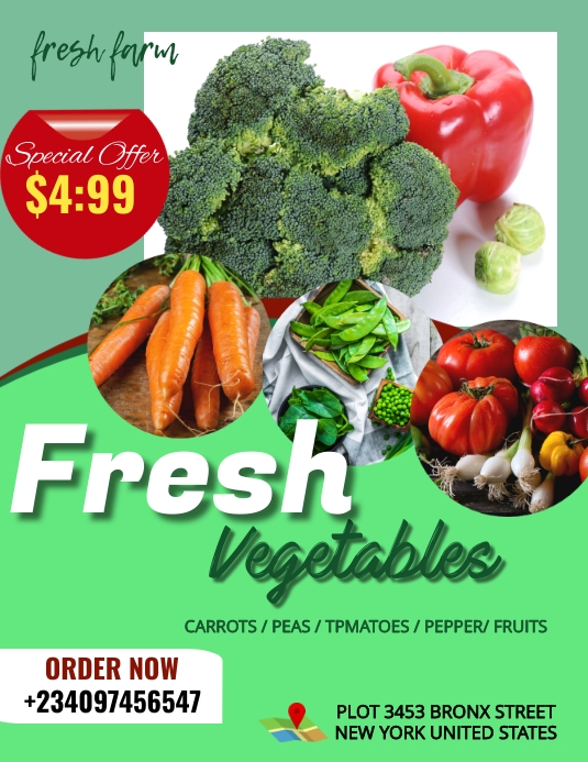 Fresh fruits Template | PosterMyWall