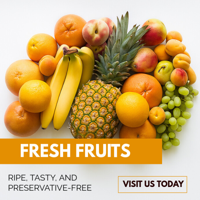 Copy of Fresh Fruits On Sale Ad Insta Post | PosterMyWall