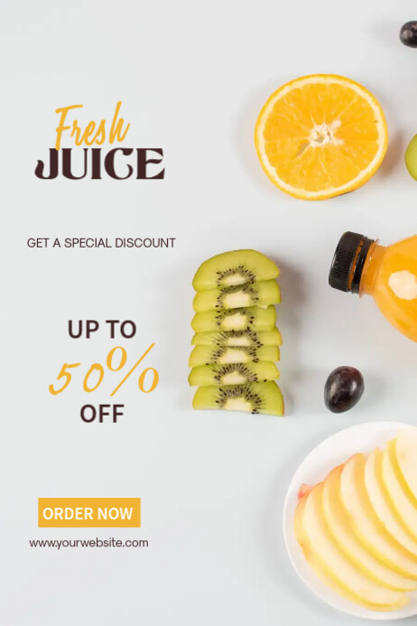 Fresh Juice Banner Template | PosterMyWall