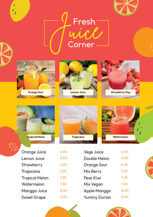 Copy of Fresh Juice Corner Flyer Template | PosterMyWall