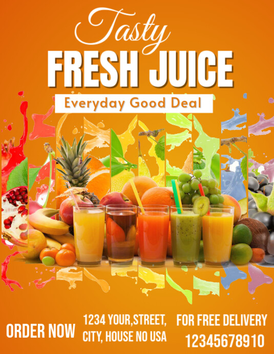 Fresh Juice Flyer Template | PosterMyWall