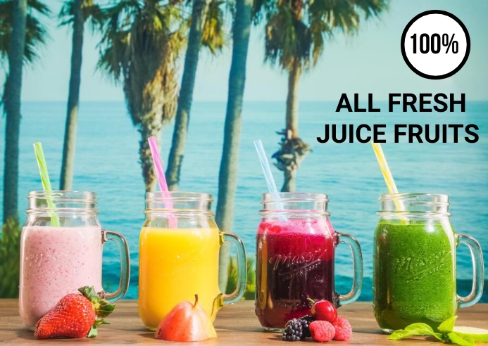 fresh juice flyer Template | PosterMyWall