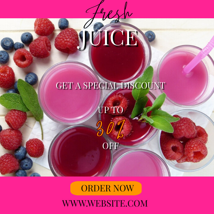 Fresh juice instagram post Template | PosterMyWall
