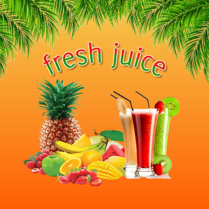 fresh juice postewr Template | PosterMyWall