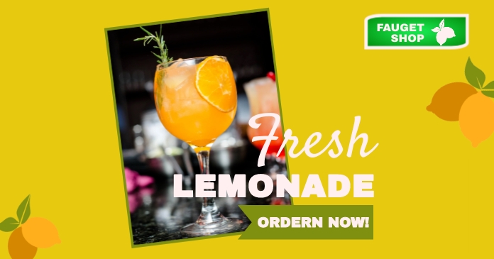Fresh Lemonade Facebook Template | PosterMyWall