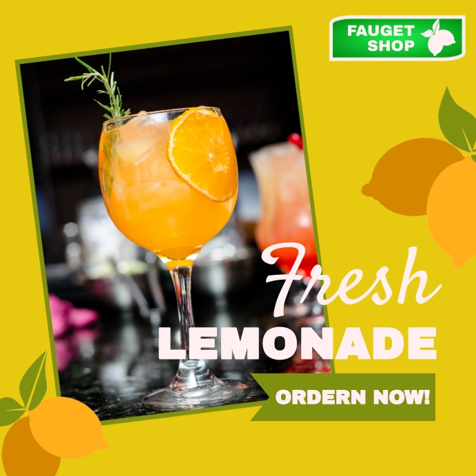 Copy of Fresh Lemonade Instagram | PosterMyWall