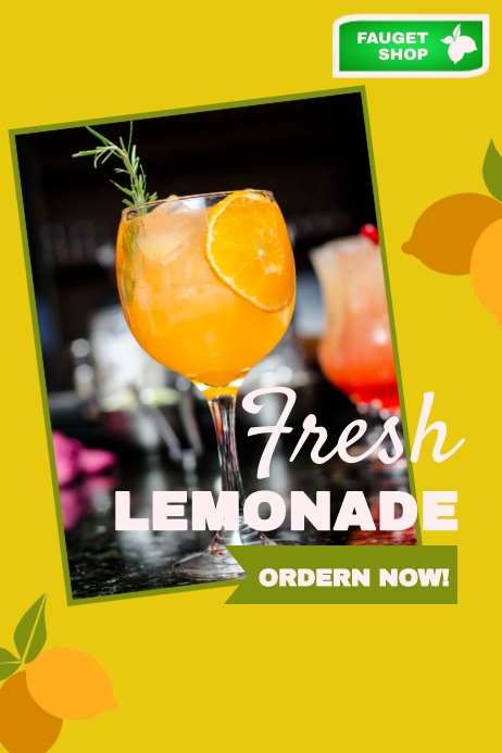 Fresh Lemonade Poster Template | PosterMyWall