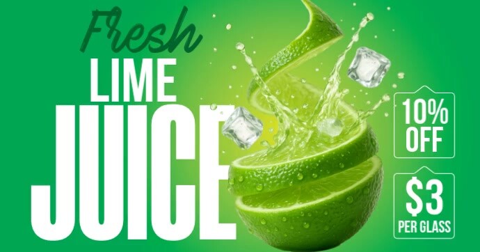 fresh lime juice Template | PosterMyWall