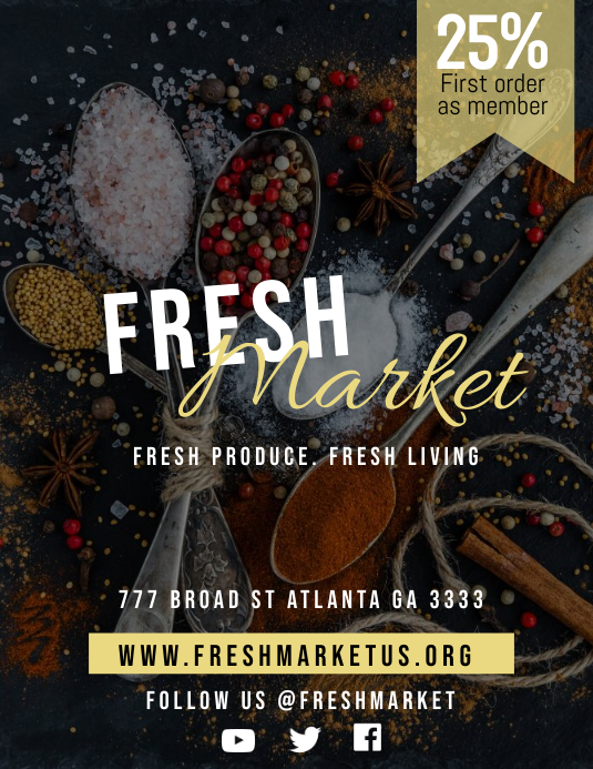 Fresh Market Template | PosterMyWall